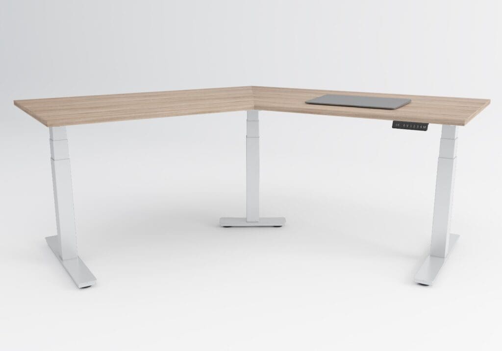 Electric Triple Motor Sit to Standing Desk Workstation Frame